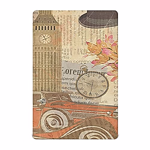 Vintage Parise Car Tower Crib Sheets for Baby Soft and Breathable Baby Crib Sheets Machine Washable Baby Sheet for Boy Baby Girl