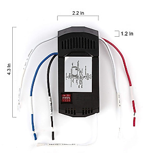 Eogifee Universal Ceiling Fan Receiver Designed Specially for Hunter Hampton Bay Remote Control Fan-HD5 UC7078T Harbor Breeze Remote ControlFAN-53T FAN-11T KUJCE9103 FAN-35T KUJCE9603 Only a Receiver