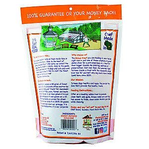 Sams Yams Sweet Potato Dog Treats, Healthy Dog Treats for Small & Medium Dogs, Sweet Potato Dog Treats Made in USA, High Fiber, Vegan Dental Chews - Bichon Fries, Sweet Potato Dog Chewz, 9oz (1 Pack)