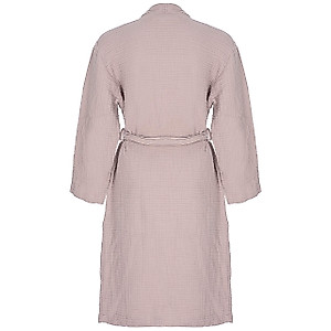 ORMES Muslin Unisex Bathrobe Women & Men, Turkish 100% Cotton Kimono Lightweight Robe | Long Robes Soft, Absorbent, Spa robes