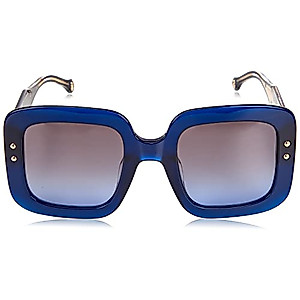 Carolina Herrera Grey Shaded Blue Square Ladies Sunglasses CH 0010/S 0PJP/GB 52