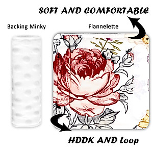 HNHUAMING Baby Car Seat Strap Covers Shoulder Pads for Baby Kid, Super Soft Infant Carseat Belt Covers for All Car Seat Stroller, Floral