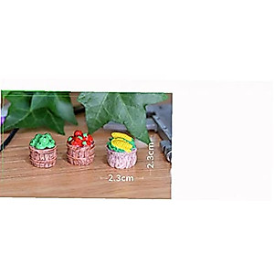 Strawberry Corn Fruit Resin Fairy Garden Craft Decorationterrarium Miniatures 3pcs