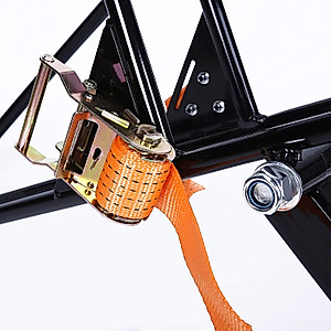 ECOTRIC Motorcycle Receiver Hitch Hauler Trailer Tow Dolly Rack Carrier 2”Class II Class III Receiver Black