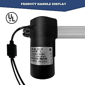 Kroshine Power Recliner Motor Replacement with Cord Model ML8-145 Linear Actuator for Sofa Lift Chair Couch Massage Seat Bed, Aluminum