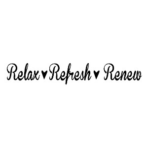 Summerjokes Relax Refresh Renew Funny Wall Sticker Decal Vinyl Sticker, Family Bathroom Toilet Spa Art Wall Decoration (199)