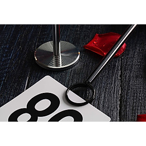 New Star Foodservice 23244 Ring-Clip Table Number Holder/Number Stand/Place Card Holder, 12-Inch, Set of 12