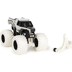 Monster Jam 2021 Spin Master 1:64 Diecast Monster Truck with Wheelie Bar: Max Contrast Earth Shaker