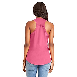 All Things Apparel Daddy's Little Slut NL 6338 Ladies Racerback Tank Top -Small Hot Pink (1229)