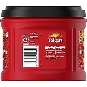 Folgers House Blend Medium Roast Ground Coffee, 24.2 Ounces