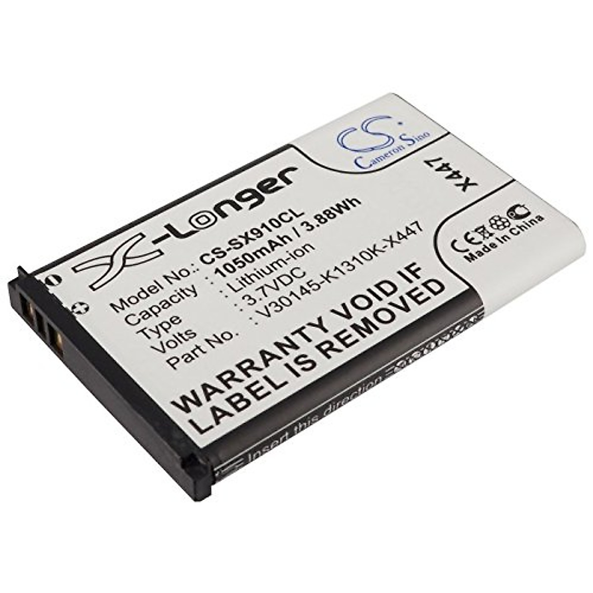 SHINEAR 1050mAh Battery Replacement for Siemens Gigaset SL910A Gigaset SL910 Gigaset SL910H V30145-K1310-X447 V30145-K1310K-X447-0-HY V30145-K1310K-X447 (3.7V)