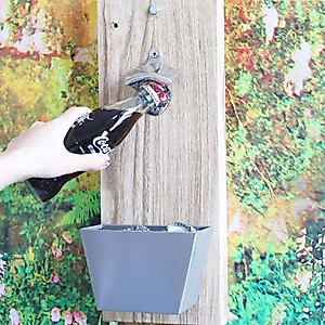 HAIICEN 3PCS Silver Stainless Steel Beer Bottle Opener Wall Mounted Bottle Cap Opener for Kitchen Home Bar Gifts