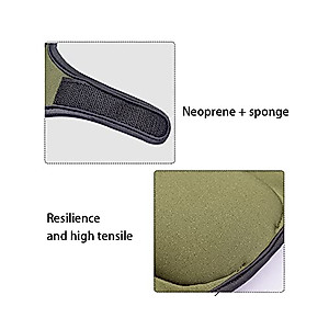 TopHomer 1 Pair Gardening Knee Pads Garden Knee Protectors Anti Slip Protective Cushion Soft Ultra Comfort Garden Kneepad,For Gardener Cleaning Work Scrubbing Floors Pruning -Adaptable Strap, Green