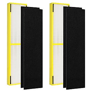 Fil-fresh FLT5000 Filter C Replacement Filter, Compatible with AC5000, AC5000E, AC5250PT, AC5300 Series Air Purifier, Pet Pure Treatment, 2 HEPA Filters & 4 Carbon Pre-filters