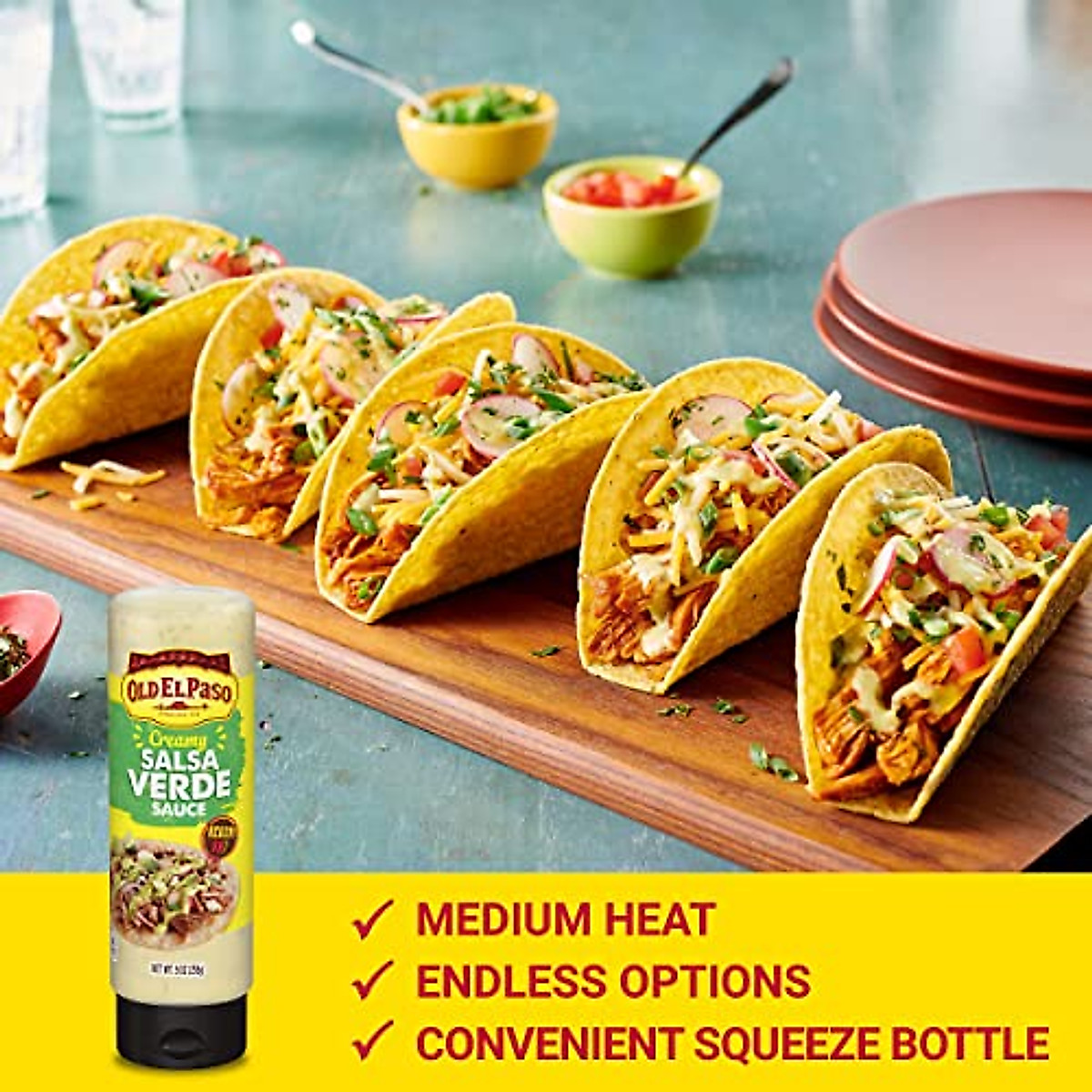 Old El Paso Taco Sauce - Creamy Salsa Verde, 9 oz.