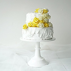 Grand Baker Cake Stand 10 inch Wedding Cake Tools Adjustable Height Fondant Cake Display Accessory for Party bakeware (White)