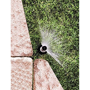 Rain Bird 1802HEVN15 High Efficiency Professional Pop-Up Sprinkler, Adjustable 0° - 360° Pattern, 8' - 15' Spray Distance, 2" Pop-up Height