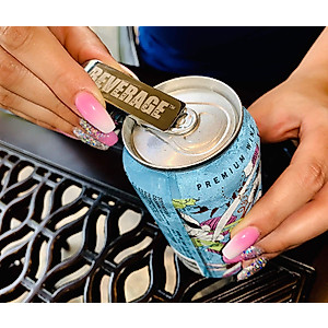 Portable Multi-function Beverage Bottle Opener & Can Opener | Water, Soda, Beer, Etc. | Useful Tool Aid for Hand Arthritis, Nail Protector, Weak Grip, & Phone Cradle