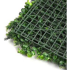 expandable faux privacy fence Artificial Ivy Fence Screening | Artificial Hedge Privacy Fence Screen Vine Leaf Decoration 23.62×15.75 Inches，Fake Grass Decorative Backdrop For Privacy Protection