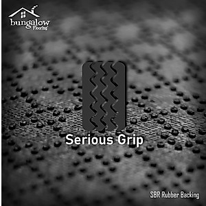 Bungalow Flooring Waterhog Door Mat, 2' x 3' Made in USA, Durable and Decorative Floor Covering, Skid Resistant, Indoor/Outdoor, Water-Trapping, Boxwood Collection, Evergreen