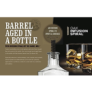 2 Pack - Barrel Aged in a Bottle Oak Infusion Spiral. Barrel Age Your Whiskey