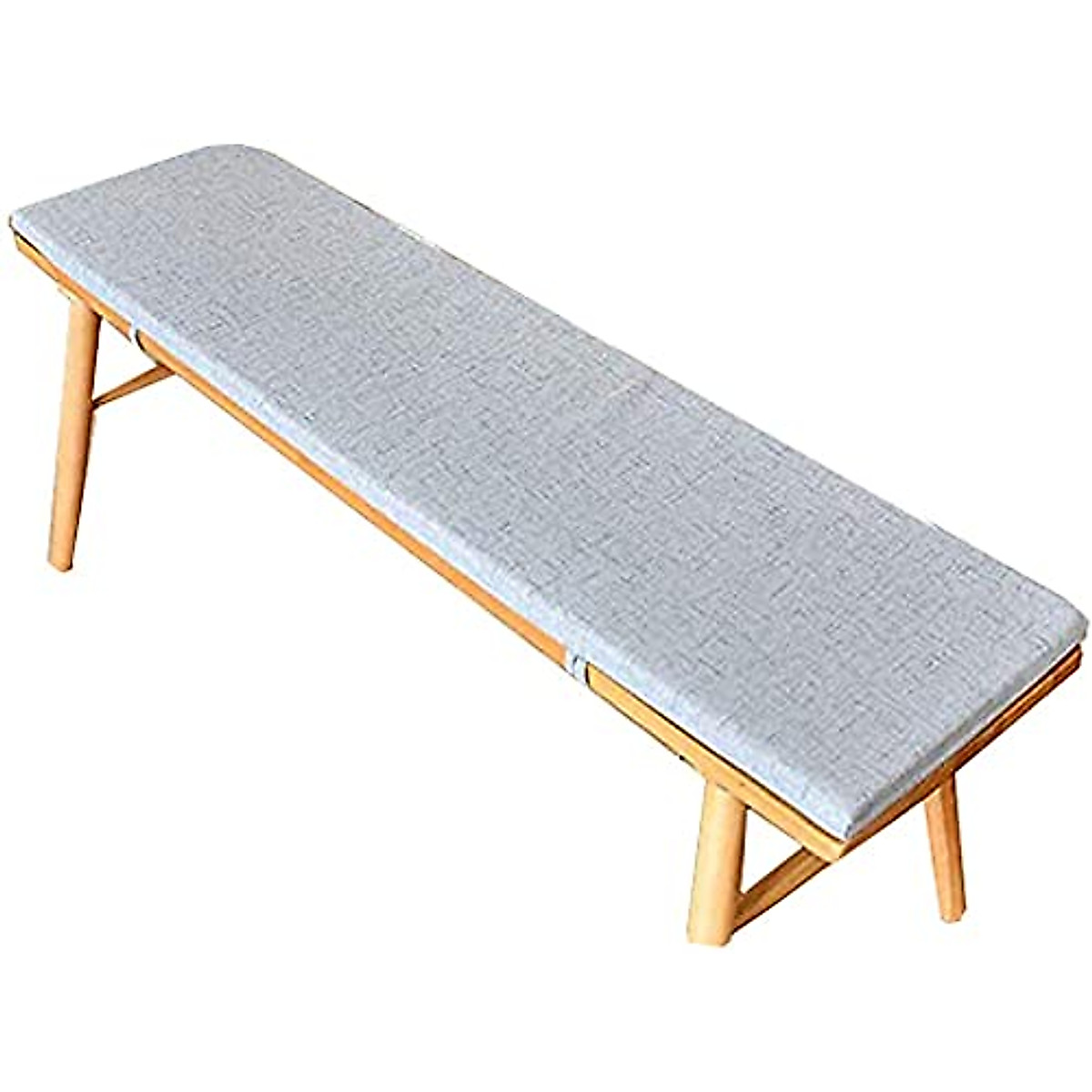 Outdoor Patio Bench/Settee Cushion,Non Slip Tufted Memory Foam Bench Cushion,Soft Loveseat Swing Wicker Chair Pad,Pad for Garden and Deck Seating,Removable