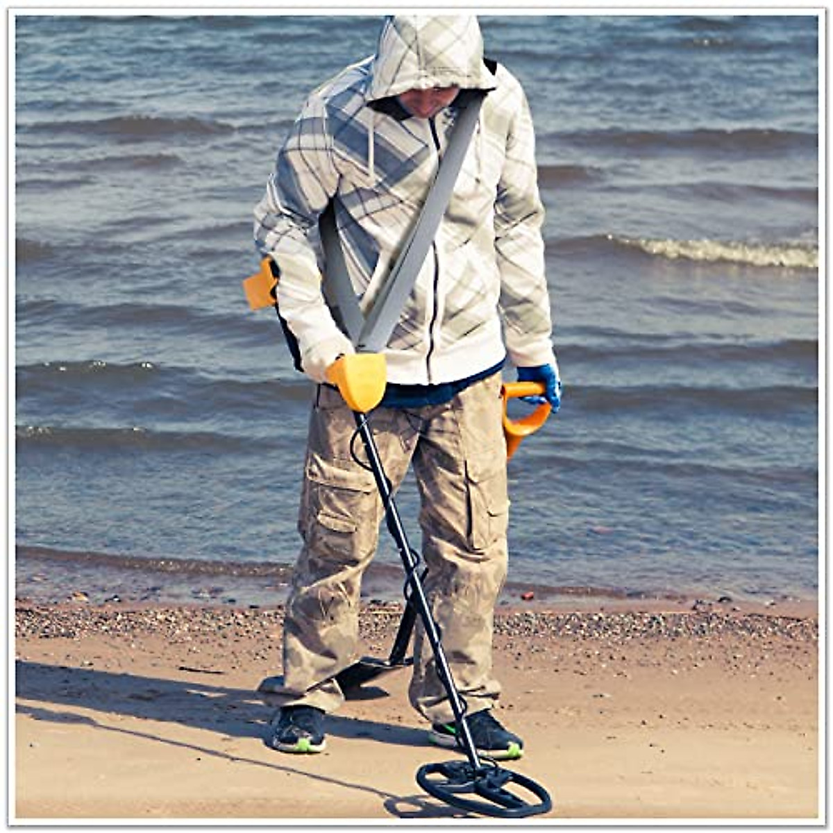 Tondiamo 2 Pack Metal Detector Sling Metal Detector Shoulder Strap Adjustable for Metal Detector Detecting Gold, Coin, Treasure Hunting