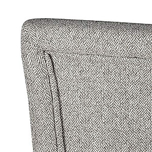 HomePop Parsons Classic Upholstered Accent Dining Chair, Single Pack, Light Grey