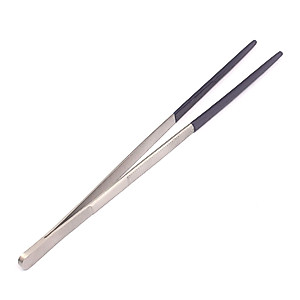 DDP NEW TWEEZERS RUBBER PVC COATED TIPS 10" STAINLESS STEEL FORCEPS STEAM ULTRASONIC CLEANING