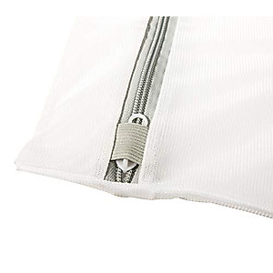 Laura Ashley Large Laundry Delicates with Zipper Closure to Protect Clothes Mesh Wash Bag, Clear