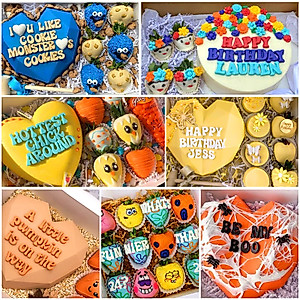 Palksky 3 Pieces Letter Molds for Chocolate Covered Strawberries, Silicone Fondant Molds for Breakable Hearts and Cake Decorating, Lowercase Uppercase Number Molds for Candy Gummy Ice Cube Tray Resin