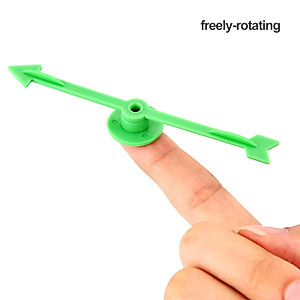 Tatuo 40 Pieces 4 Inch Game Spinner Plastic Arrow Spinners Board Magnetic Arrow Toys for Party School Home Usingboard Spinner 4 Colors