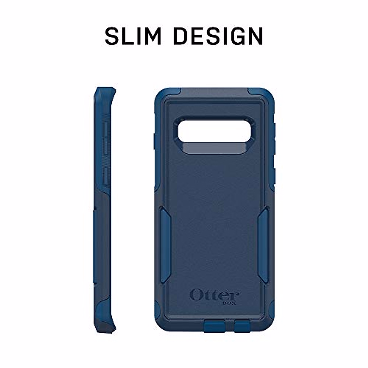 OtterBox Galaxy S10 Commuter Series Case - BLACK, slim & tough, pocket-friendly, with port protection