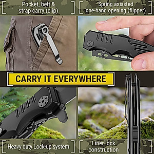 Bundle of 2 Items - Gentleman’s Pocket Knife Pocket Knife Knives Knofe Wood Handle Sharp Blade - Pocket Knife for Men - Folding Knife - Good for Camping Hunting Survival Indoor & Outdoor Activity