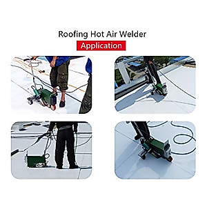 Automatic Hot Air Welder for Welding Roofing TPO PVC membrane with Free Hot Air Welding Gun (230v roof welder+120v heat gun)