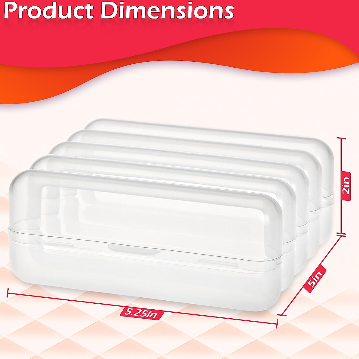 Home-X Hot Dog Keeper – Convenient, BPA-Free, Clear Hot Dog Container – Compact & Airtight Storage Container for Freshness – Leak-proof, Hinged Lid Sausage Storage Container - Holds Upto 10 Hot Dogs