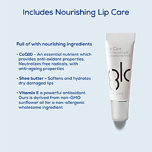 GLO Science Teeth Whitening Gel – 6% Hydrogen Peroxide – Clinically Proven, Fast & Safe for Sensitive Teeth – Includes 10 Gel Vials & 1 Lip Care