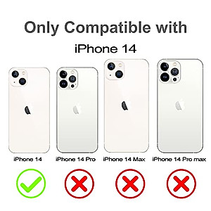 tharlet Compatible with iPhone 14 Leopard Case with Camera Protection - Leopard iPhone 14 Case Cheetah Print - Black Leopard iPhone 14 6.1 Inch Leopard Case