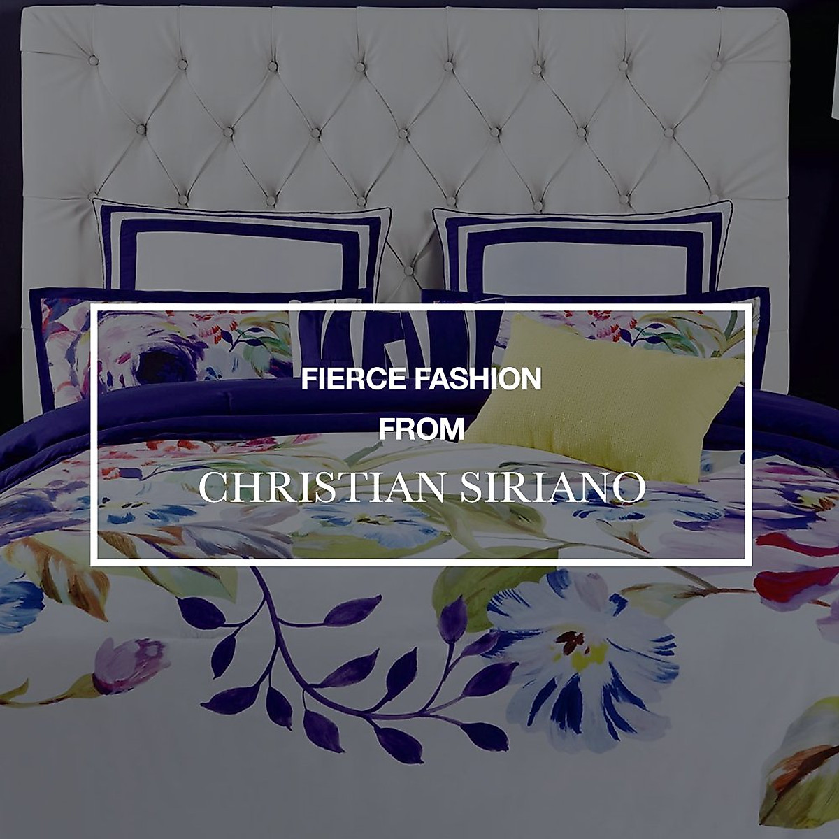 Christian Siriano NY Dahlia 3 Piece Full/Queen Duvet Cover Set