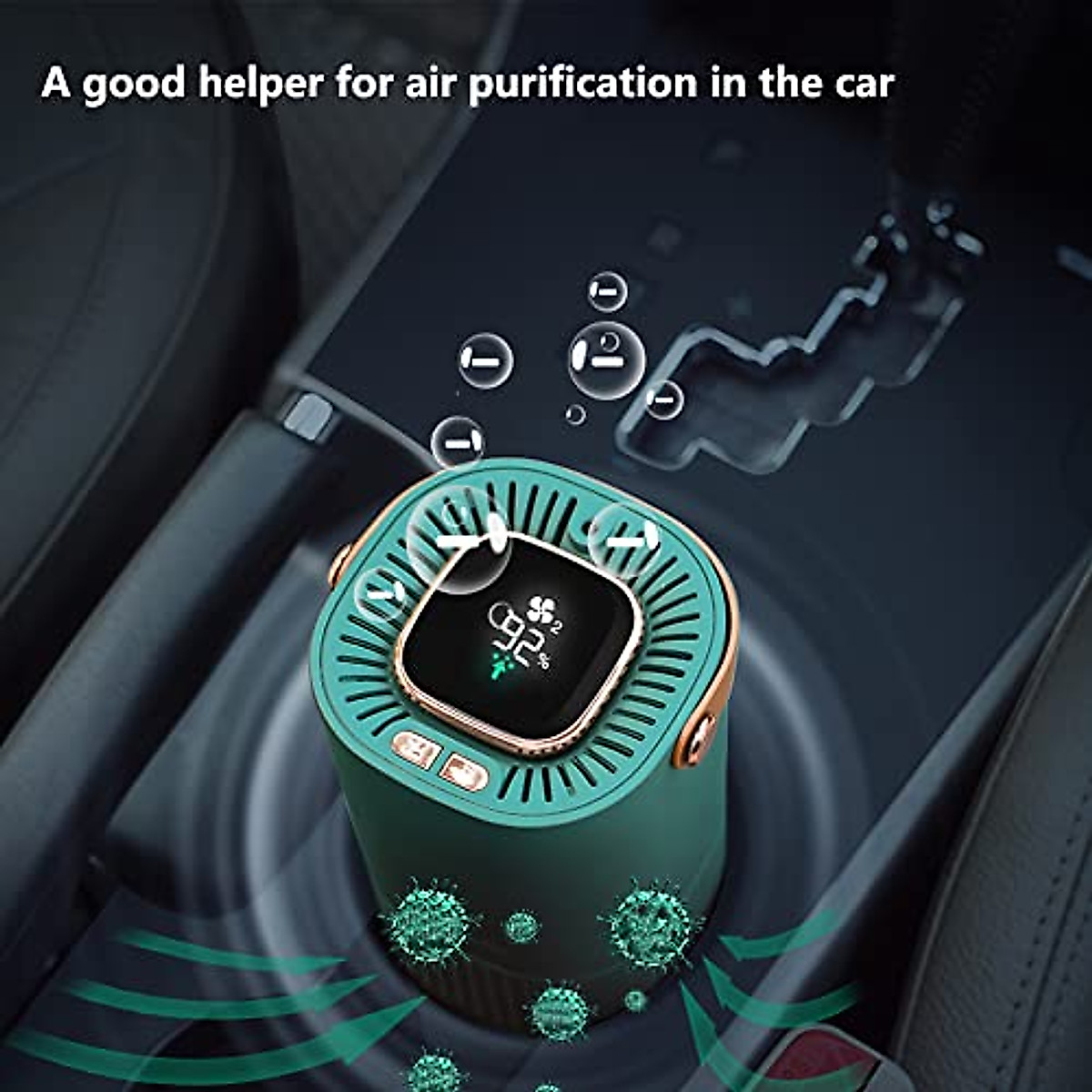 Portable Air Purifier, H13 True HEPA Air Purifier with 3 layers filtration Personal Mini Air Purifiers for Home, Car, Travel, Bedroom, Office（green）