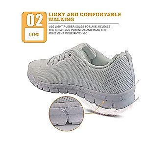 Yzaoxia Custom Women Tennis Shoes Size 8.5 Print on Name/Text/Image/Picture Running Athletic Shoes Girls Gifts Comfortable Walking Shoes Flat