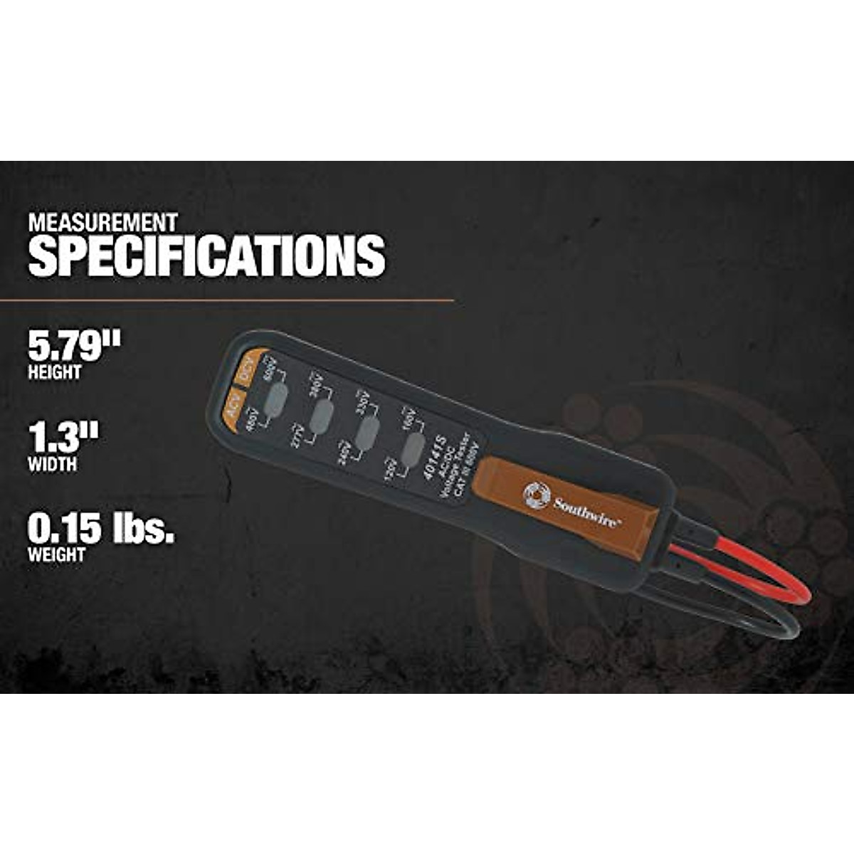 Southwire 40141S Voltage Tester, Black/Brown