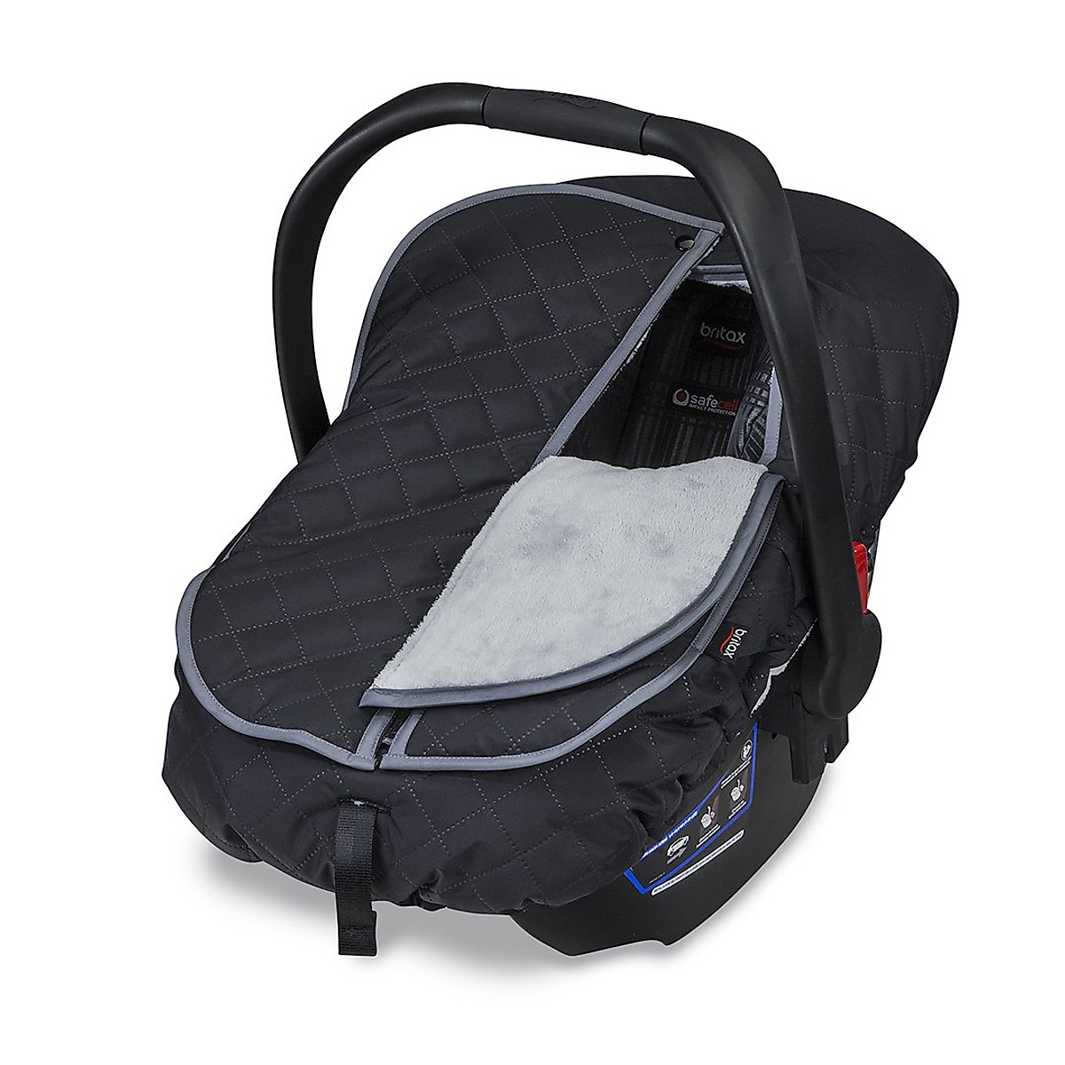 Britax B-Warm Insulated Infant Car Seat Cover, Machine Washable, Polar Mist