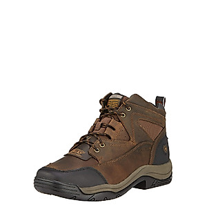 Ariat Mens Terrain Wide Square Toe Steel Toe Work Boot Distressed Brown 12