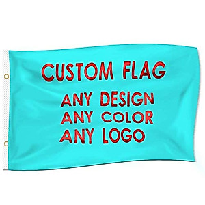 3'x5' Custom flag or Banner 3x5 Foot(150X90cm) - very clear Vivid Color 100D Polyester - Advertising Banner outdoor indoor - any color any design any size any pictures -Digital Print