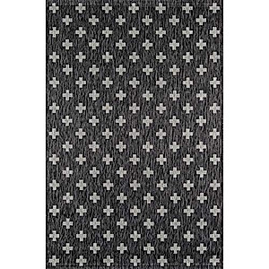 Novogratz by Momeni Villa Umbria Indoor Outdoor Rug, 9'3" x 12'6", Charcoal