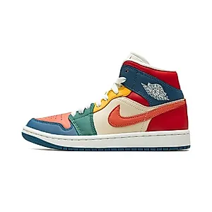 Jordan Womens WMNS Air Jordan 1 Mid SE DN3738 400 Multi-Color - Size 9W