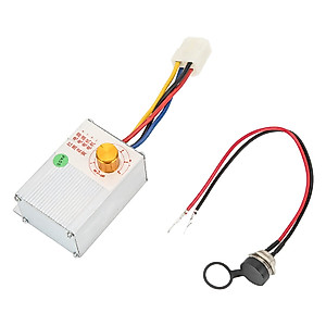 RiToEasysports 12V 250W Electric Bike Speed Controller with Charging Port for Tricycle Motorcycles Electric Modification Accessories