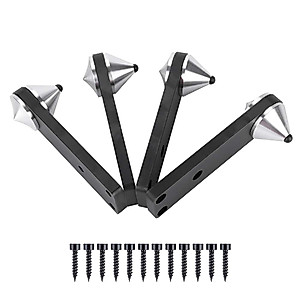 Speaker Shockproof Bracket, 4Pcs Combined Type Audio Speaker Foot Subwoofer Shockproof Spike Bracket, Floor Standing Speaker Isolation Feet