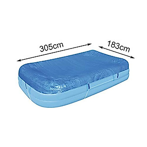 Swimming Cover Paddling Pools Family for Garden Pool Inflatable Outdoor Tools & Home Improvement Floating Seat Blue